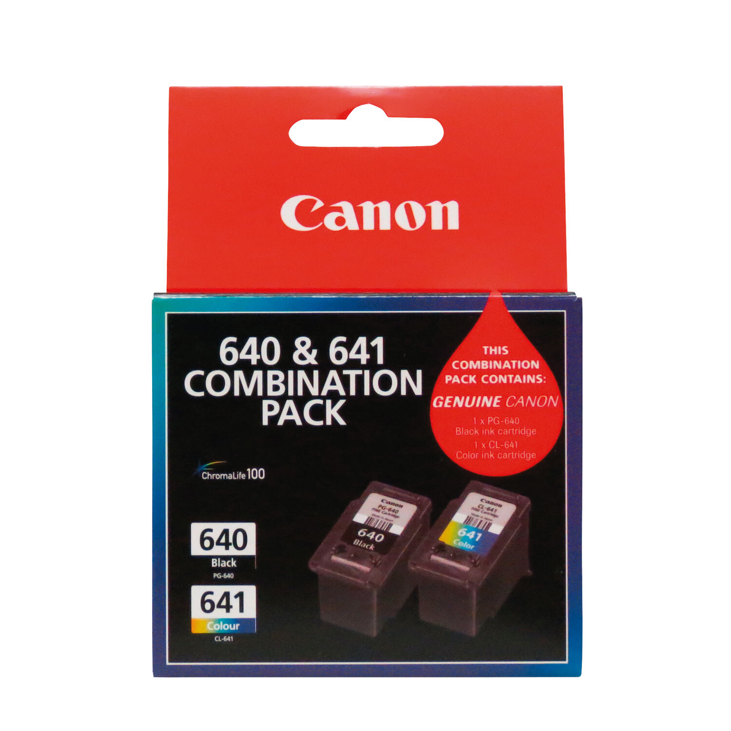 Canon PG640 Black and CL641 Colour Ink Cartridge Pack - Printer Ink
