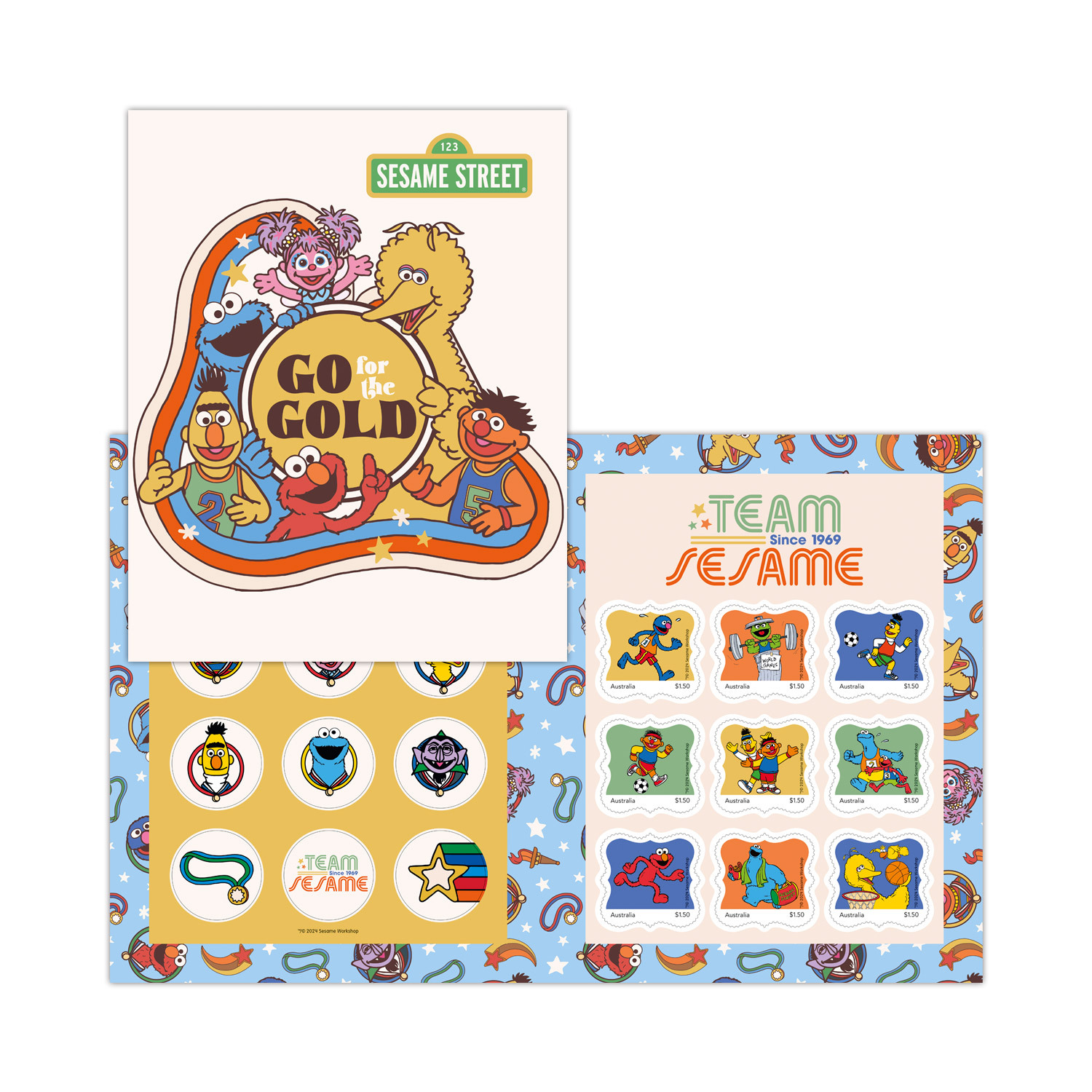 Sesame Street Stamp Pack - Movies and TV