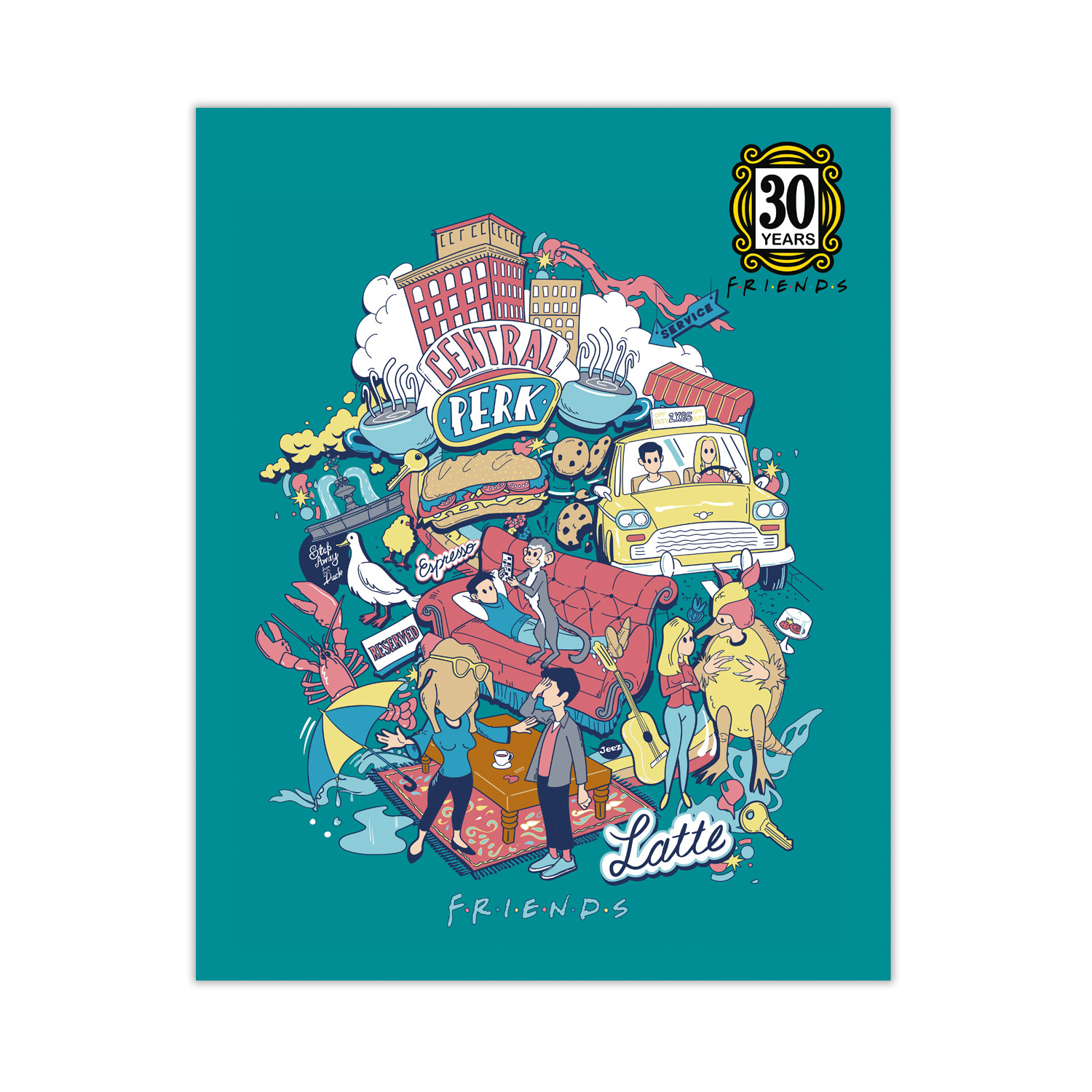 Friends Stamp Pack - Music, movies and TV