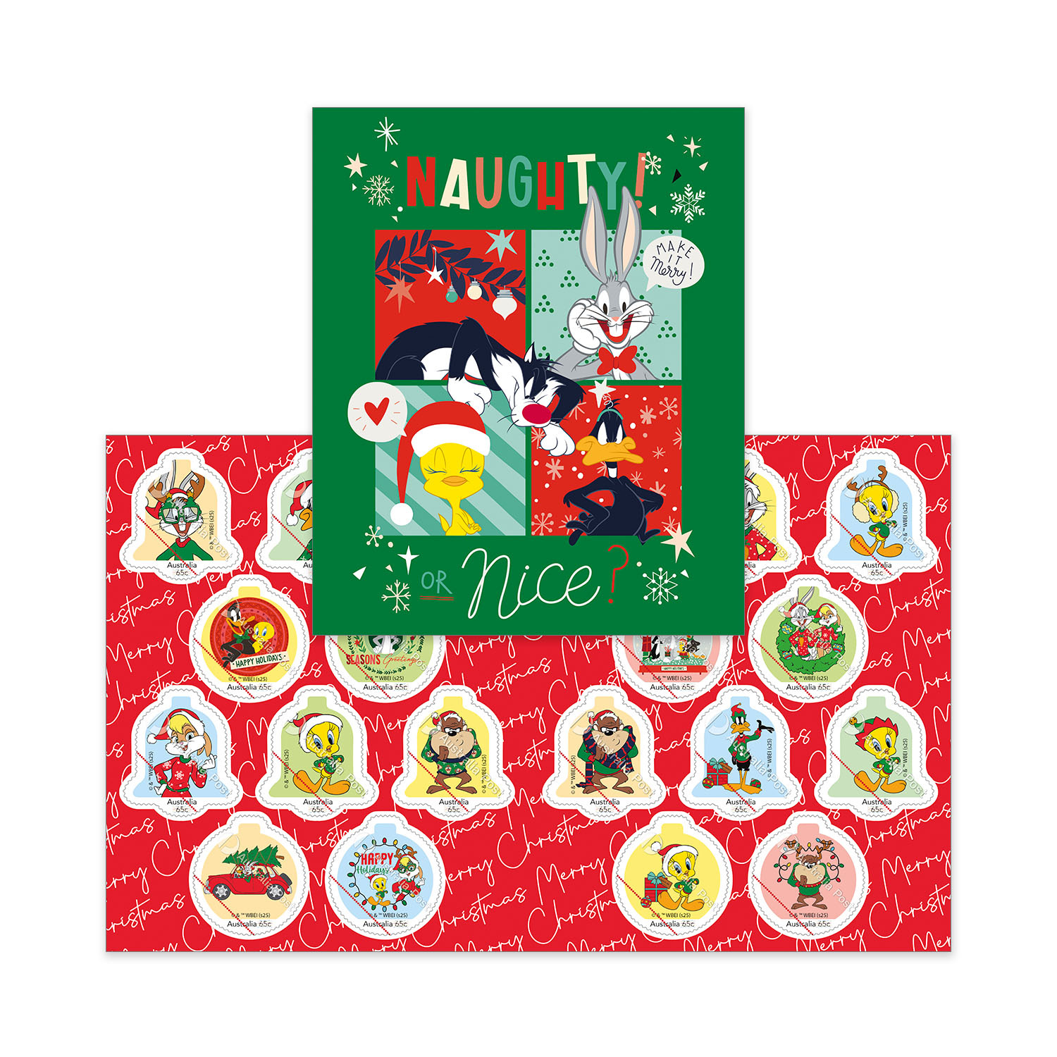 Looney Tunes Christmas Stamp Pack - Gifts