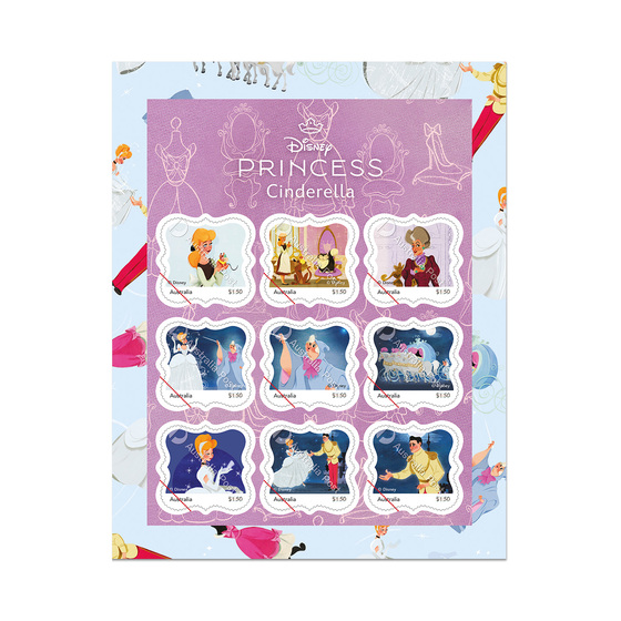 Cinderella 75th Anniversary Stamp Pack - Disney