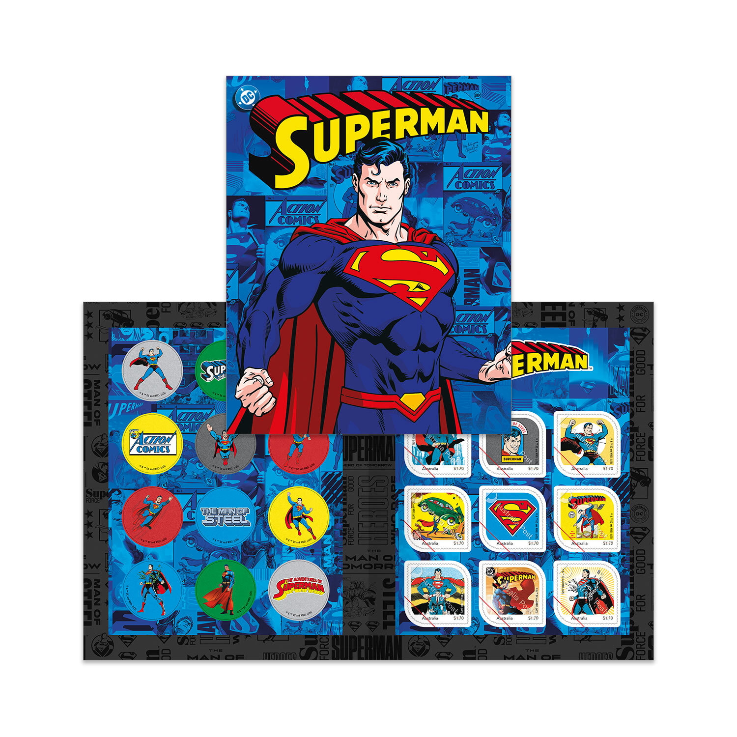 Superman Stamp Pack - Gifts