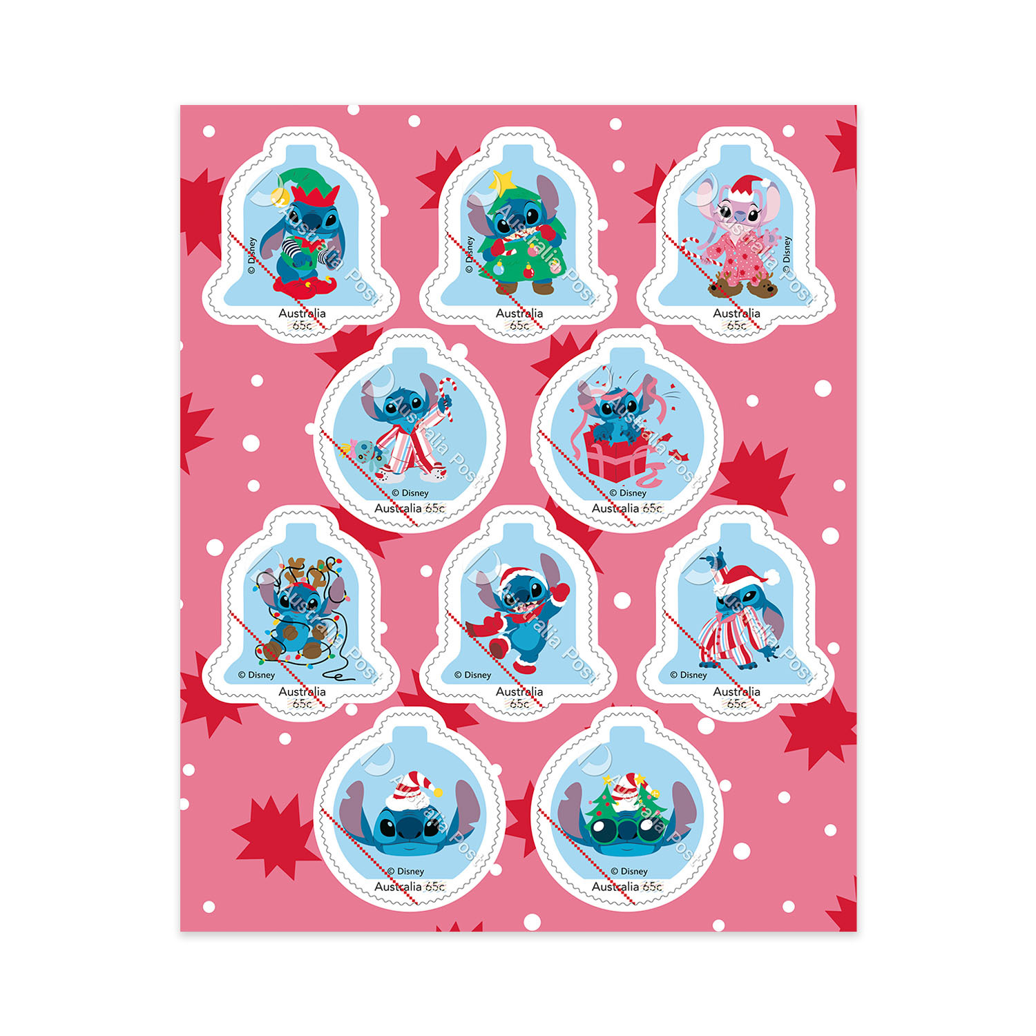 Stitch Christmas Stamp Pack - Gifts