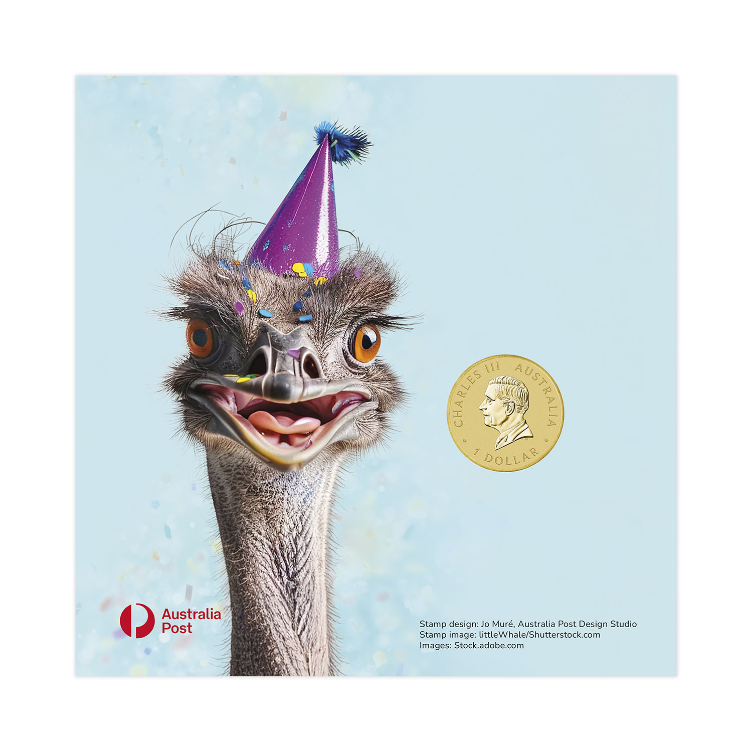 Happy Birthday 2026 Stamp & Coin in Card - Coins and banknotes