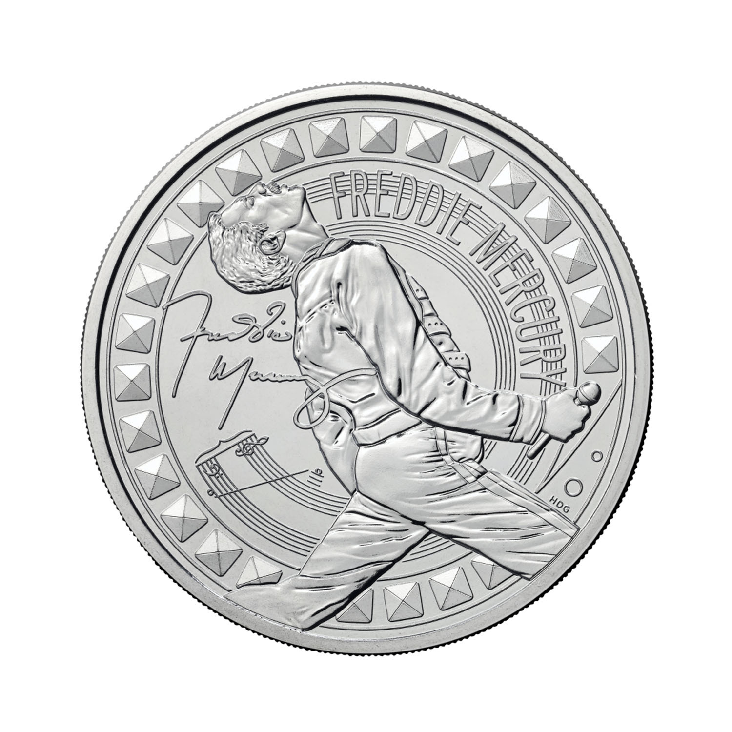 Freddie Mercury UK 5P Brilliant Uncirculated Coin - Coins and banknotes