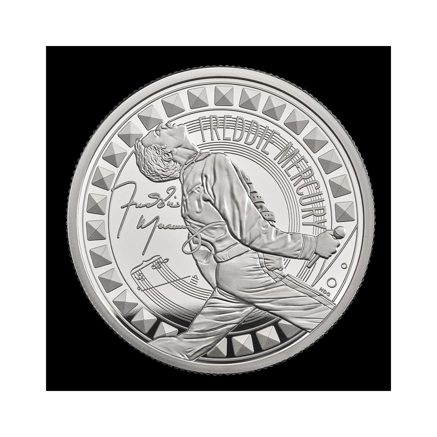 Freddie Mercury UK 1oz Silver Proof Coin - Coins and banknotes