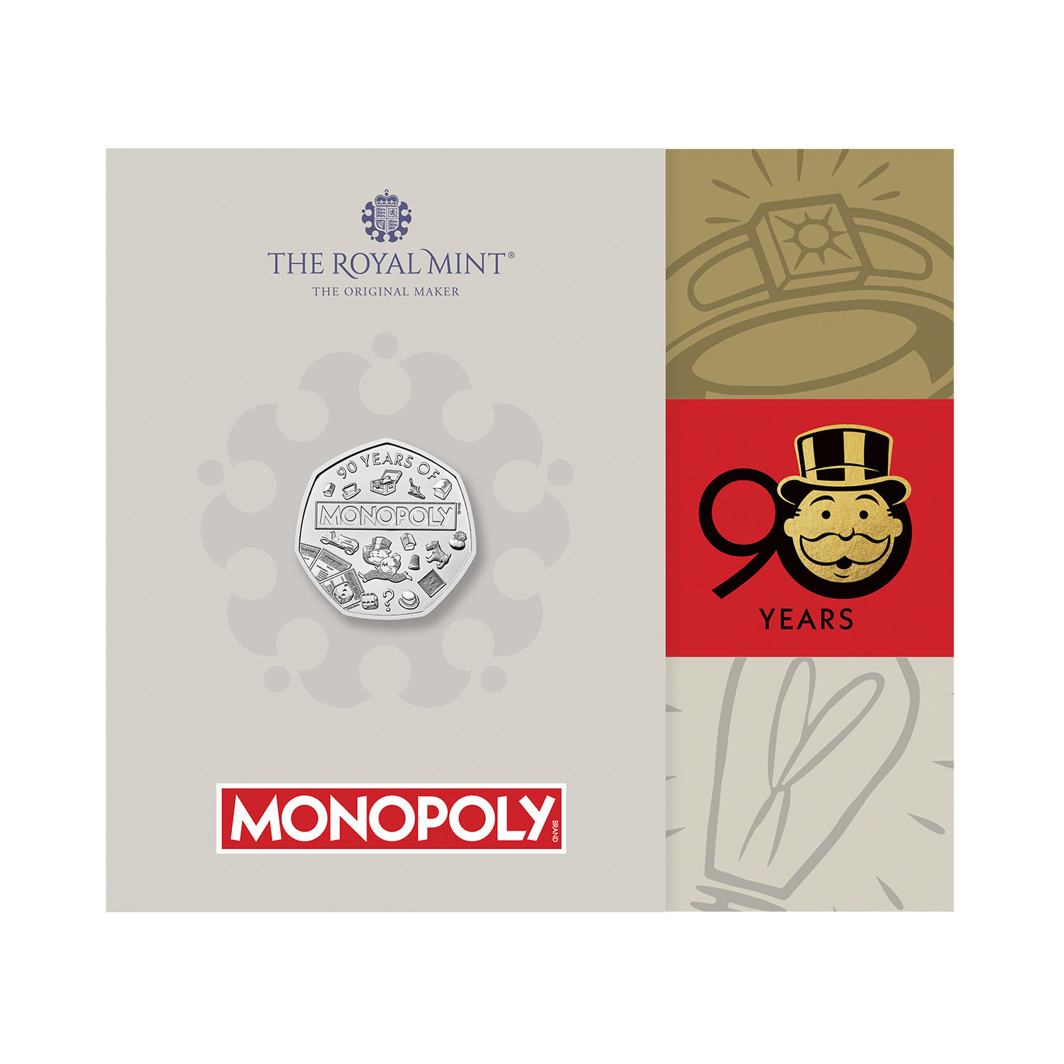 90 Years of Monopoly 50p Uncirculated Coin - Collectables