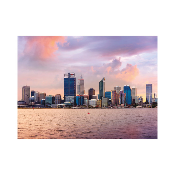 Prepaid Postcard – Perth Skyline, WA - Prepaid postcards