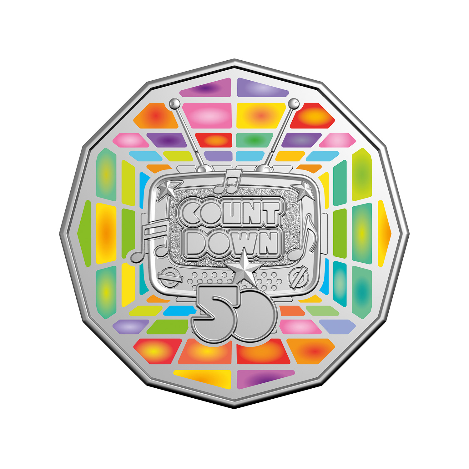 2024 50c CuNi Coloured Uncirculated Coin – 50th Anniversary of ...