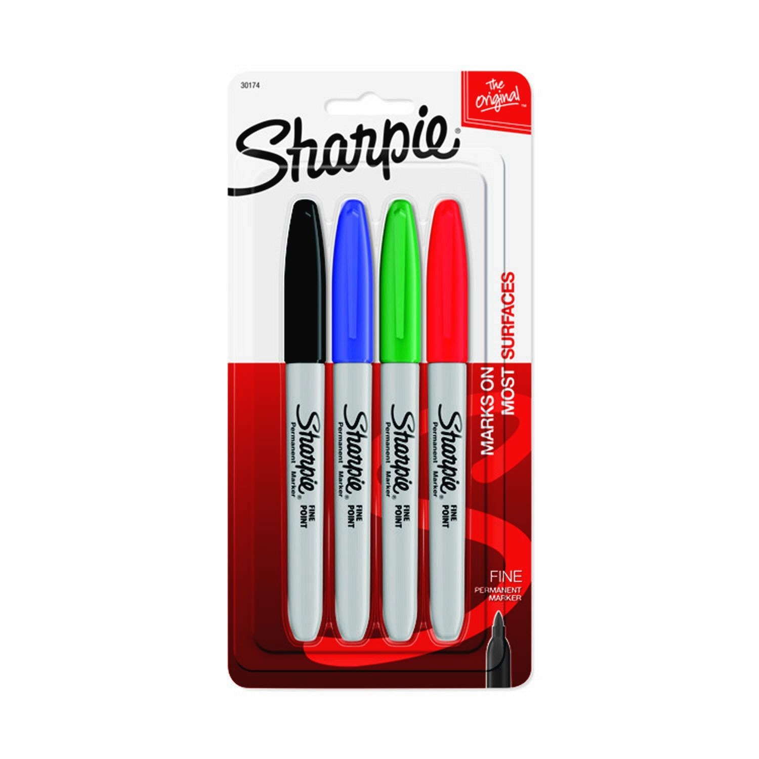 Sharpie Fine Permanent Markers 4 Pack – 6 Packs - Stationery