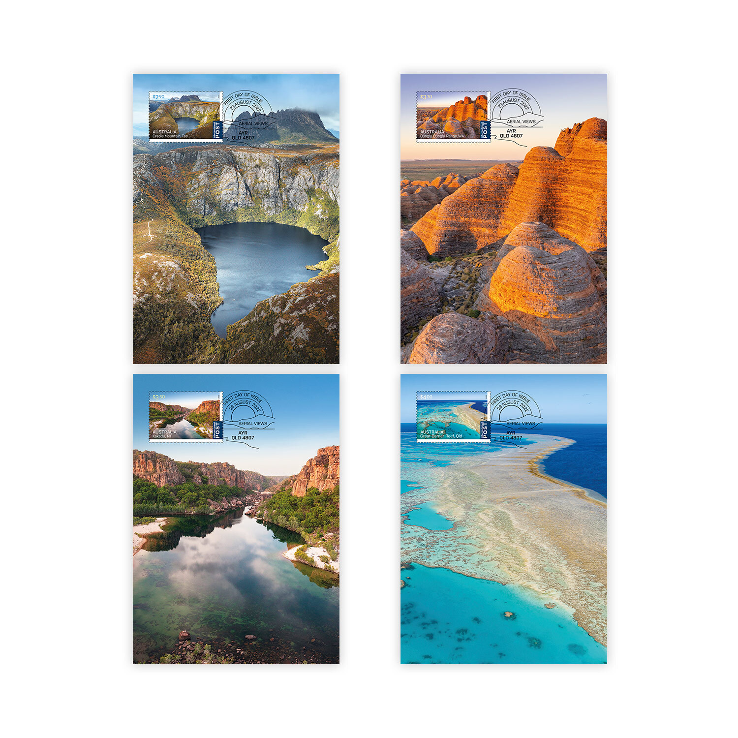 Set of Aerial Views Maxicards