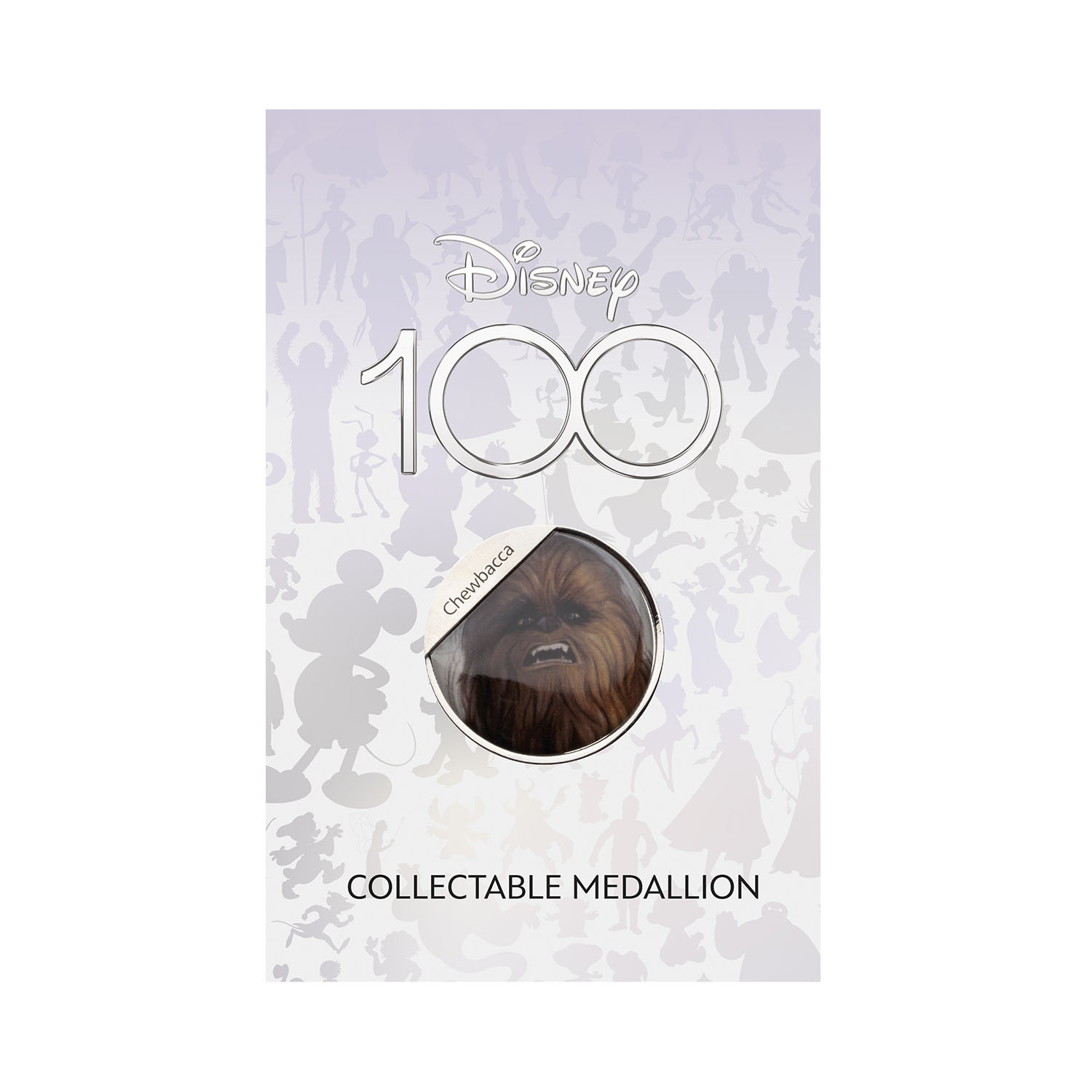 Disney 100 Medallion in Card – Chewbacca - Disney 100 Years