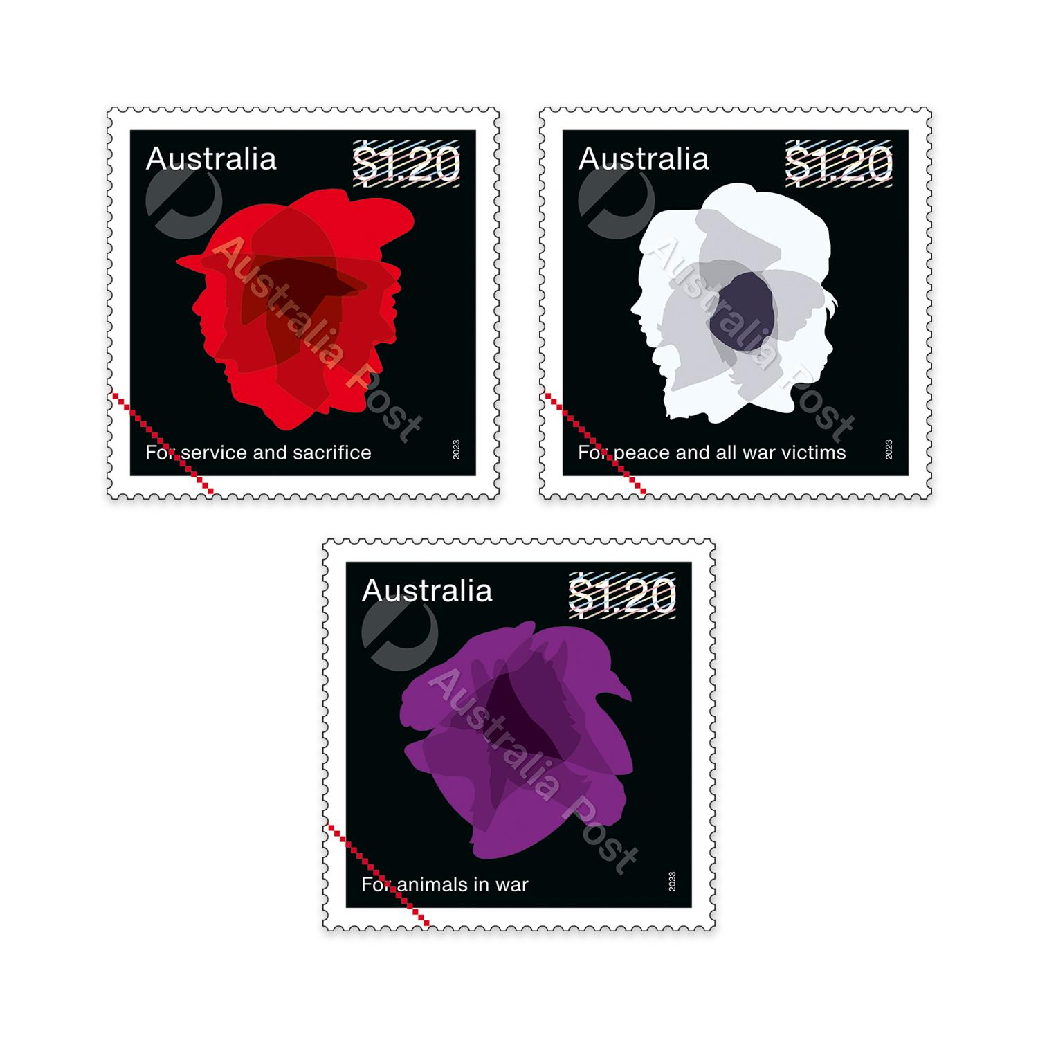 Poppies of Remembrance Set of Stamps - Default Attributes