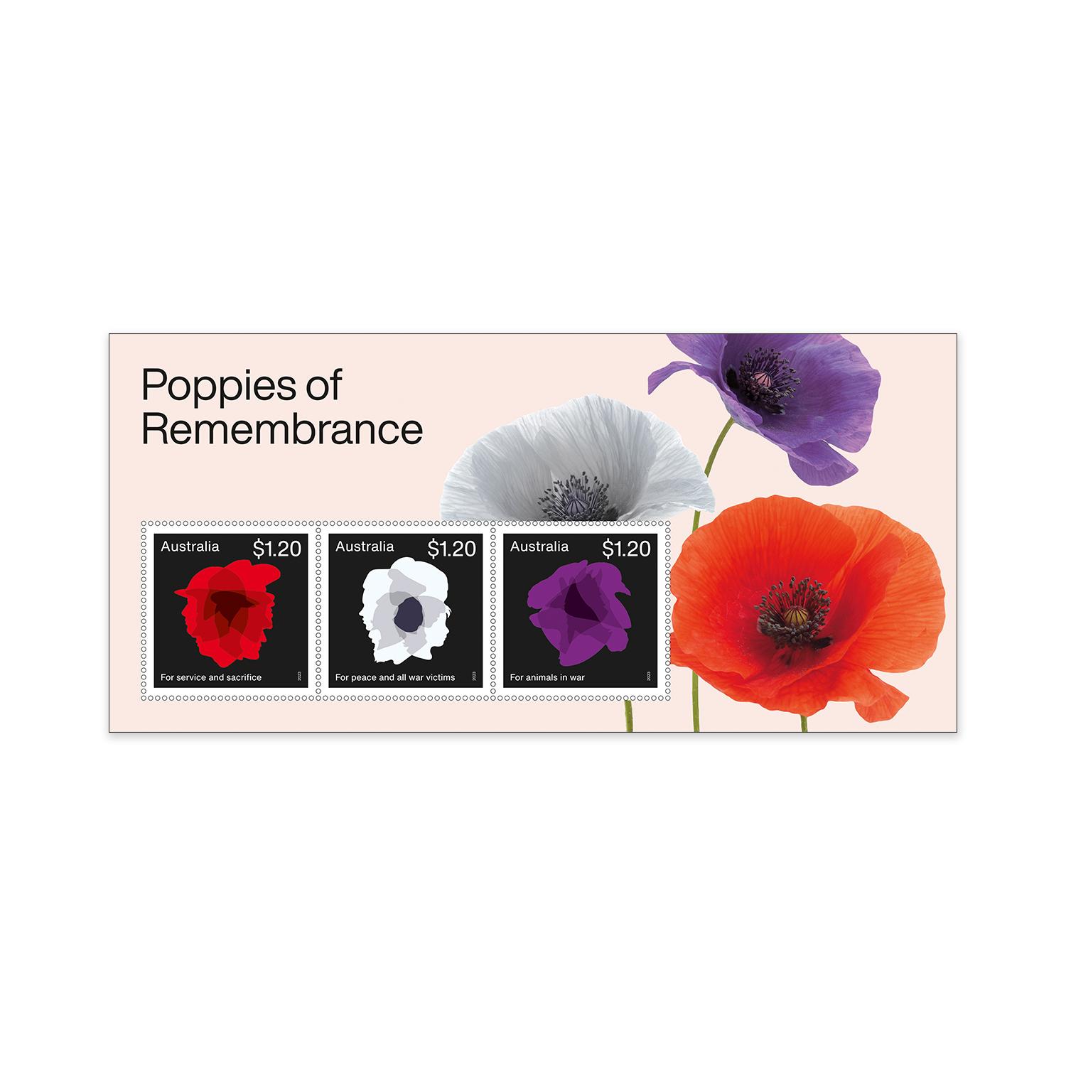 Poppies of Remembrance Minisheet - Collectables