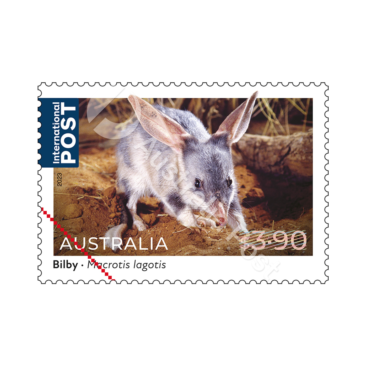 Set of Native Animals (International) Gummed Stamps