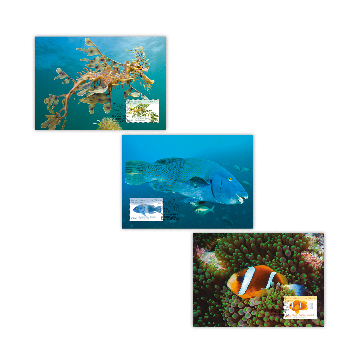 Marine Emblems Maxicard (Set of 3) - Marine Emblems