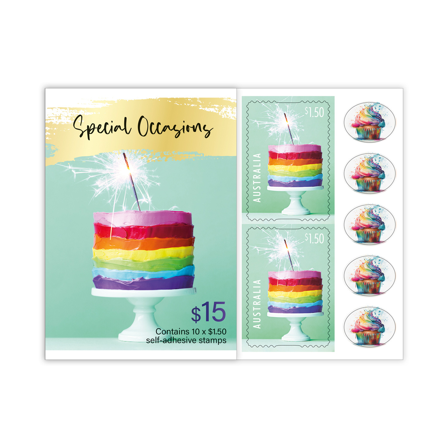 Special Occasions 2024 Self-Adhesive Booklet of 10 x $1.50 Stamps ...