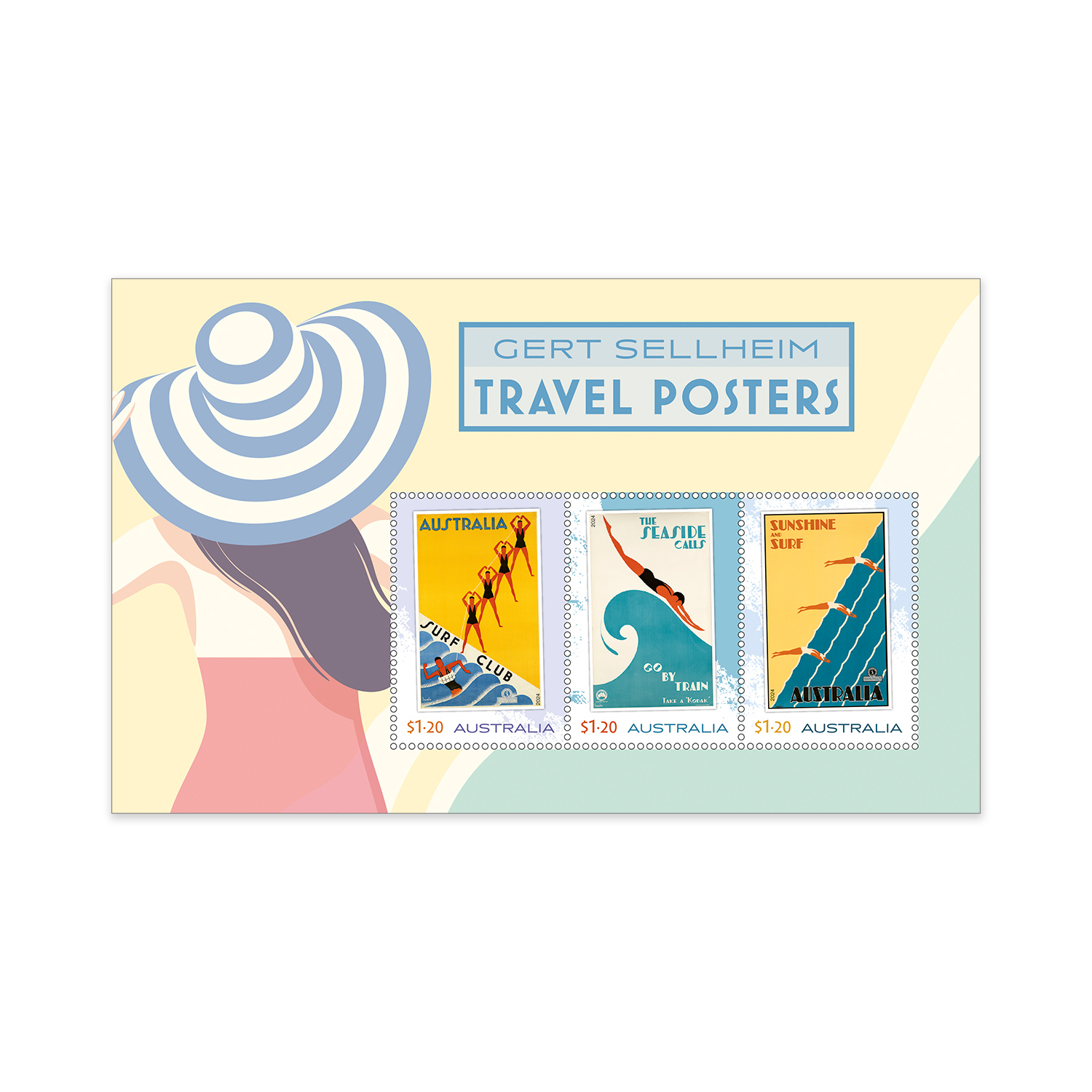 Gert Sellheim Travel Posters Minisheet - Gert Sellheim Travel Posters