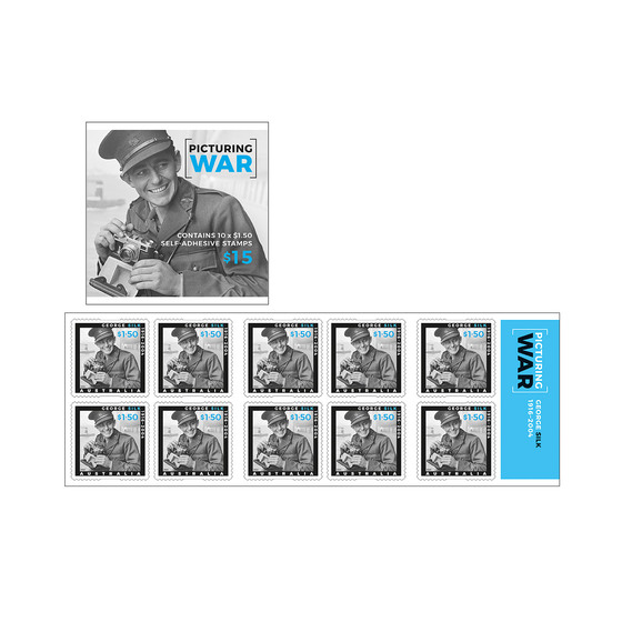 ANZAC Day 2024 Picturing War Self-Adhesive Booklet of 10 x $1.50 Stamps ...