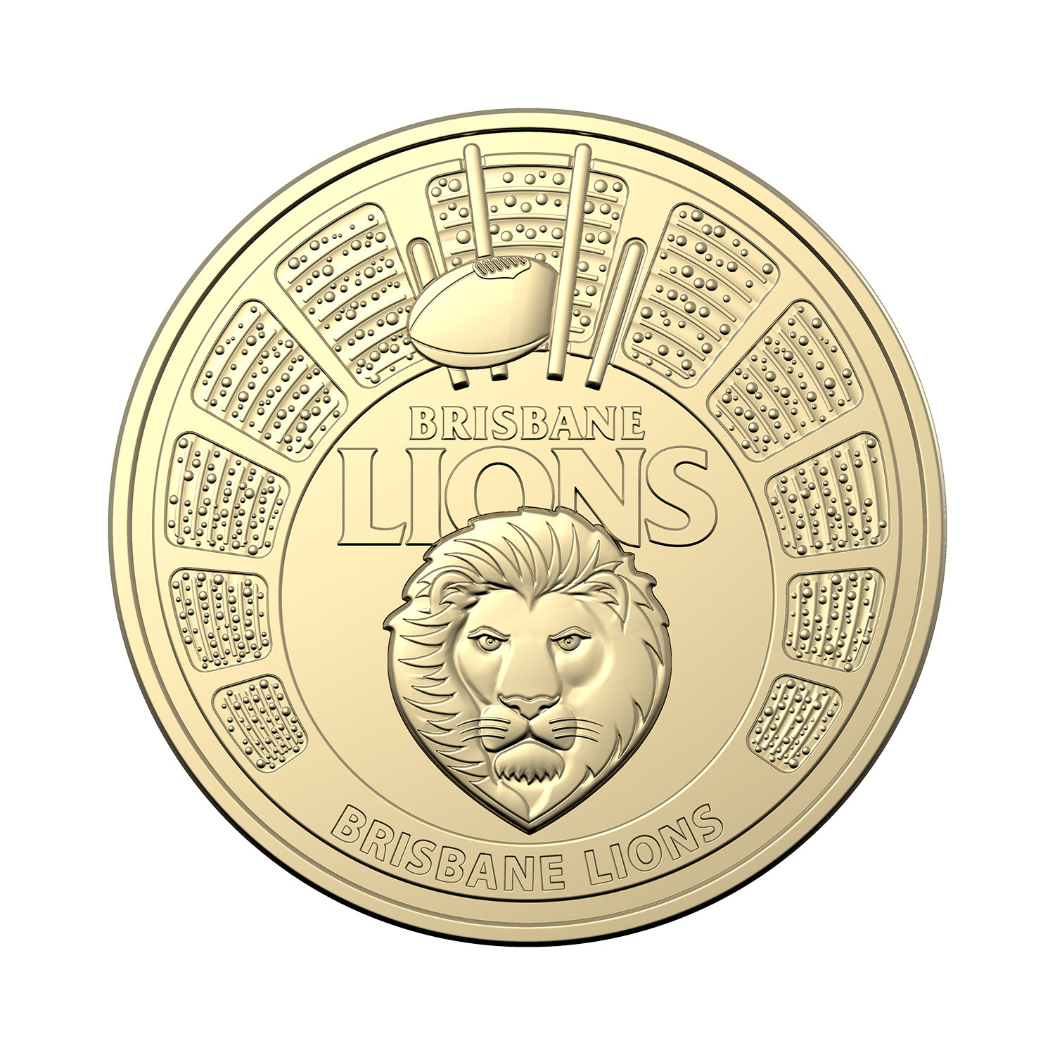 2024 AFL $1 Brisbane Lions Coin - AFL collectable coins