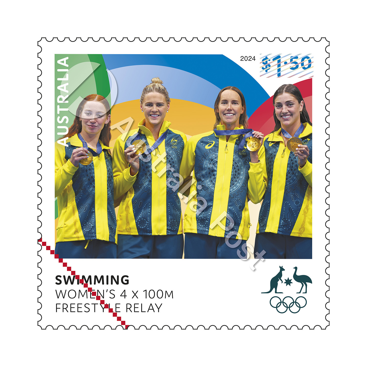 Australia Team Win, Swimming: Women's 4 x 100m Freestyle Relay - Paris ...