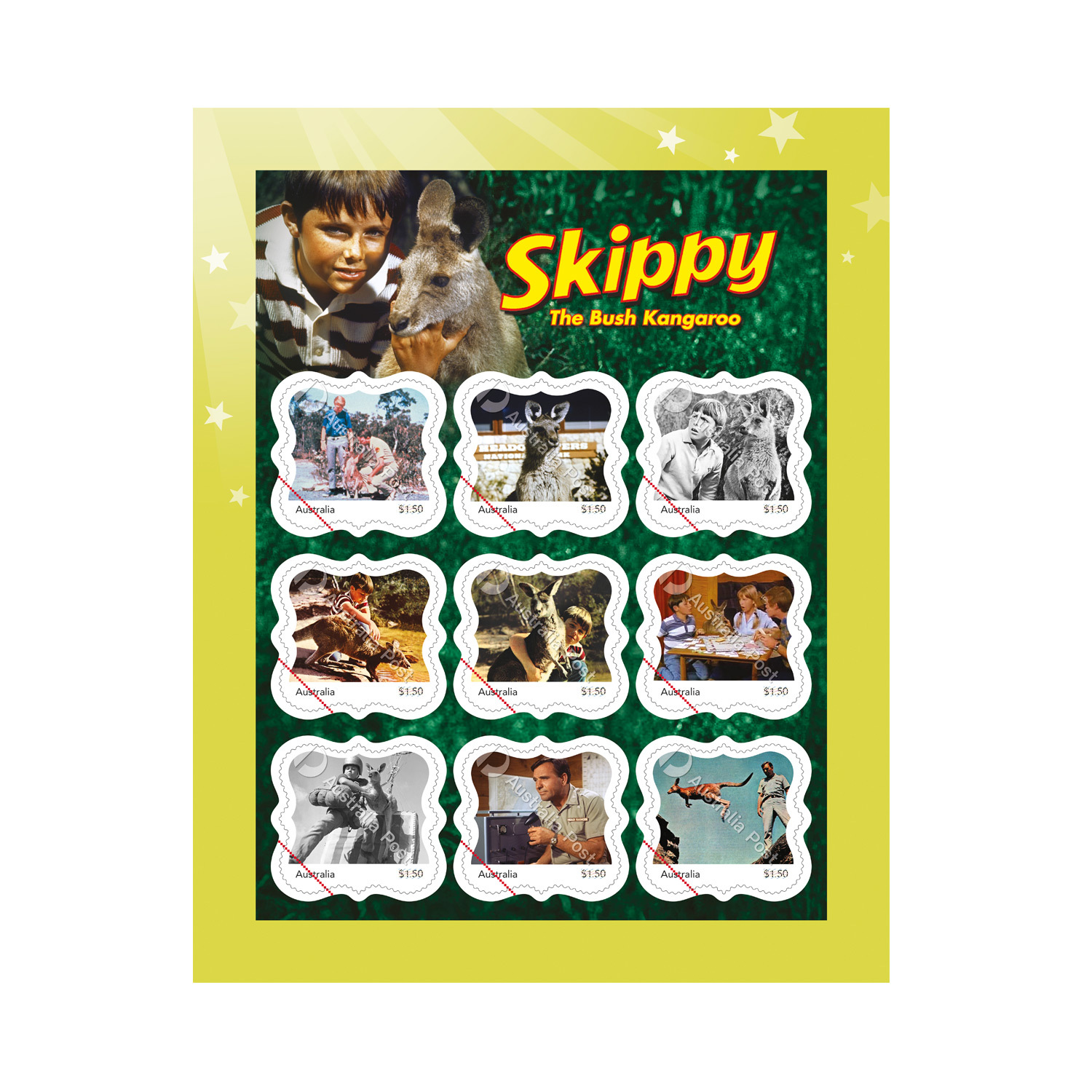 Kids' Showtime Greats MyStamp Pack – Skippy the Bush Kangaroo - View all