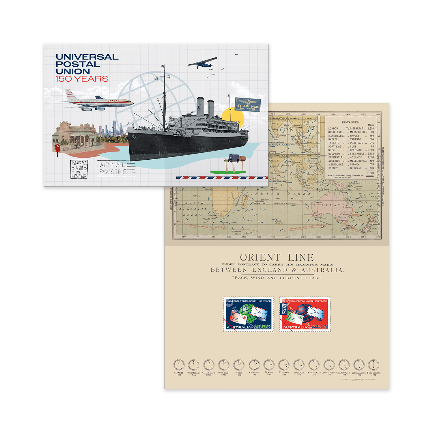 Universal Postal Union – 150 Years Stamp Pack - Universal Postal Union ...