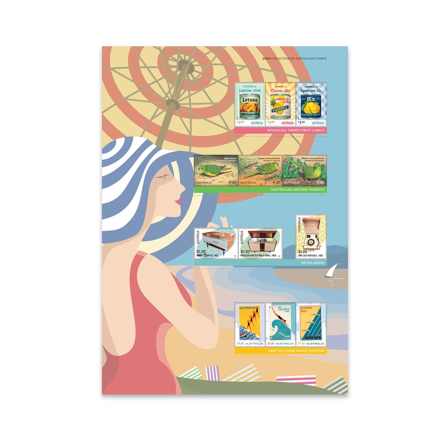 2024 Annual Collection of Australian Stamps (executive edition) - View all