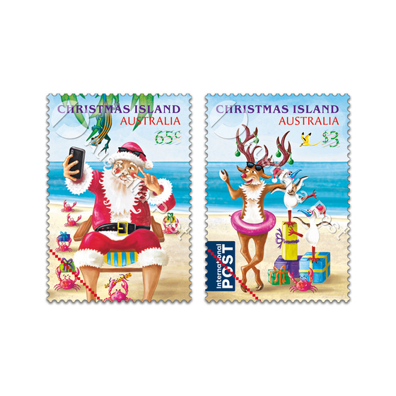 Christmas Island Christmas 2024 Stamps (1 x 65c, $1 x $3) - Christmas ...