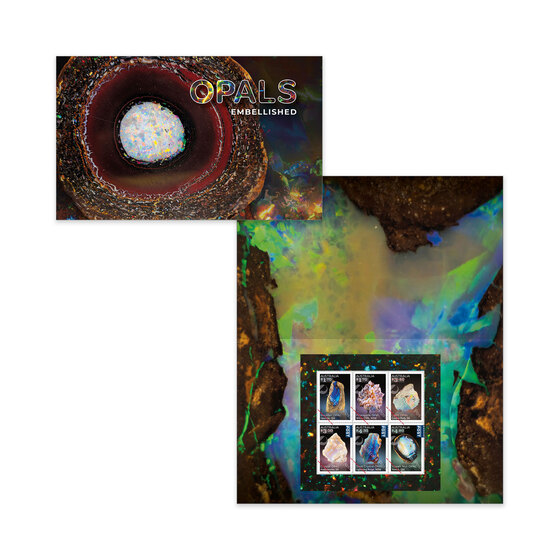 Opals Embellished Stamp Pack - Opals