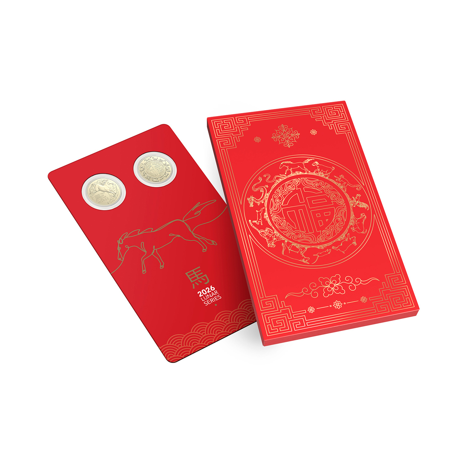 2026 Lunar Series - Year of the Horse $1 Uncirculated Two-Coin Set ...