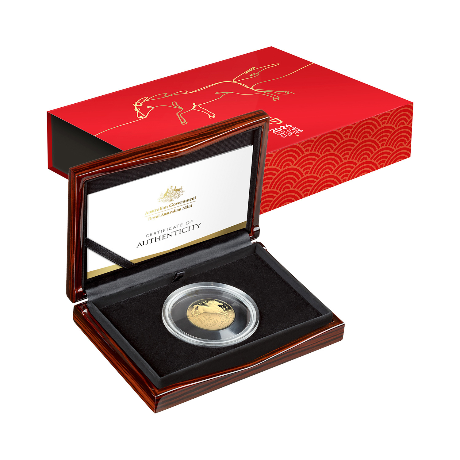 2026 Lunar Series $100 1 oz Gold Proof Domed Coin – Year of the Horse ...