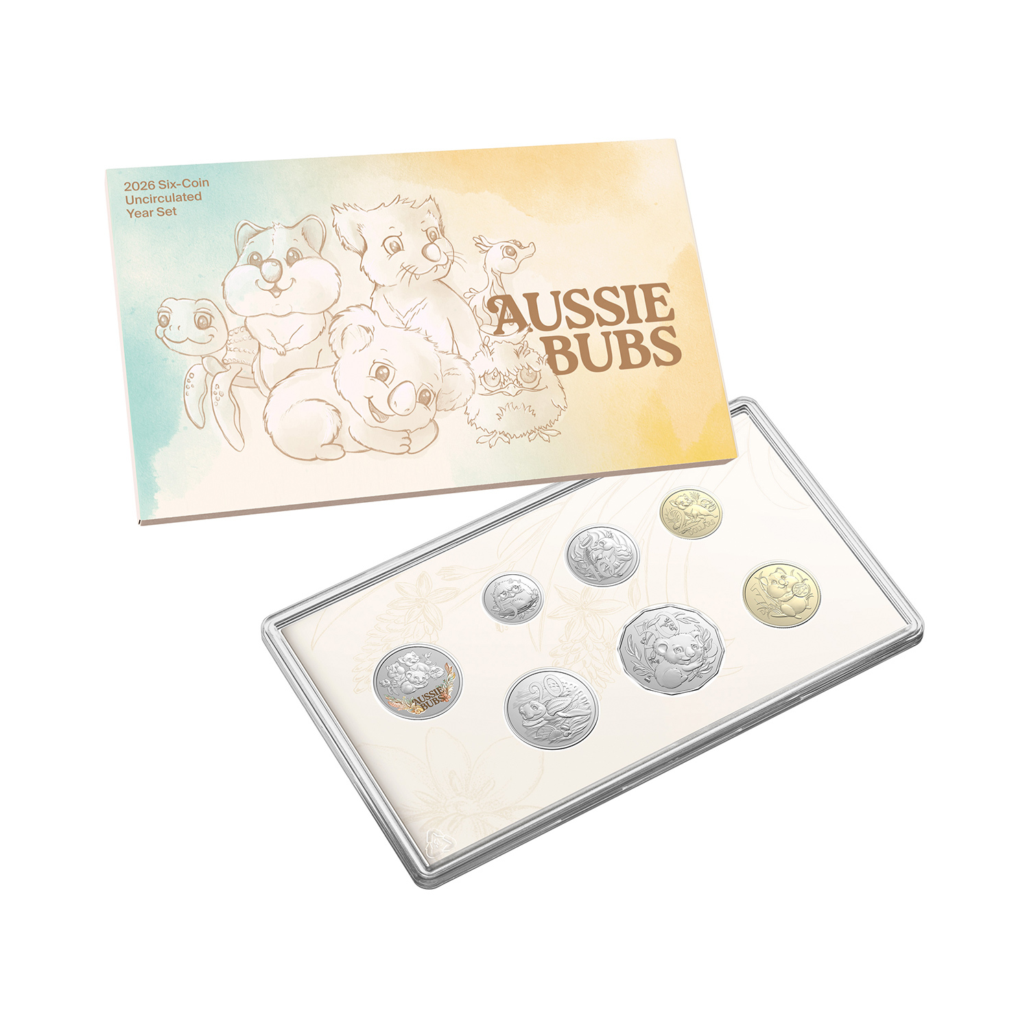 2026 Six-Coin Uncirculated Year Set - Aussie Baby Animals 2026 - Royal ...