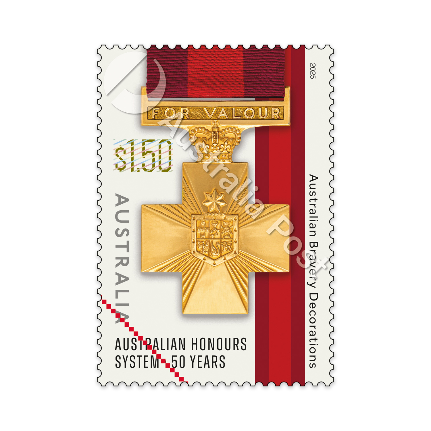 50th Anniversary of Australian Honours System Stamps (3 x $1.50) - 50th ...