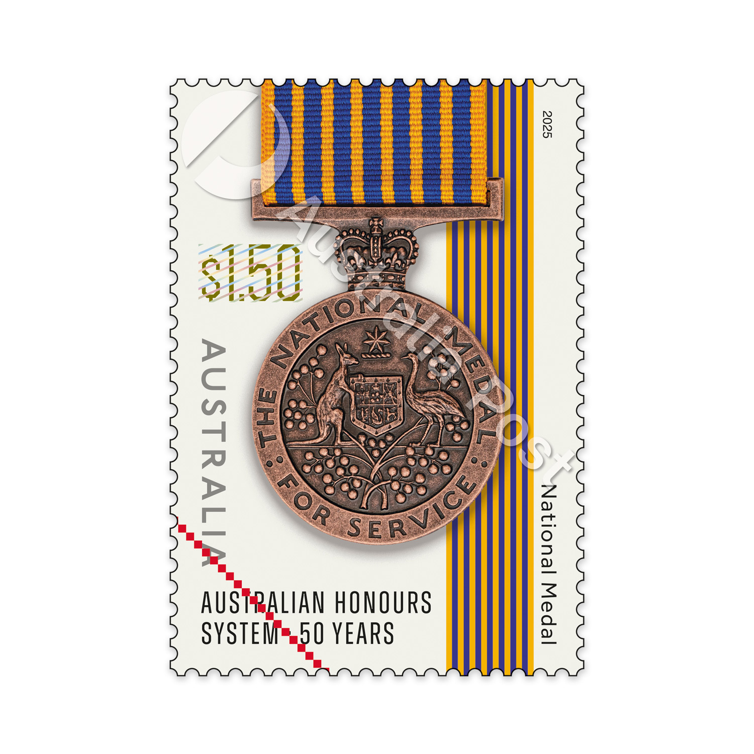 50th Anniversary of Australian Honours System Stamps (3 x $1.50) - 50th ...