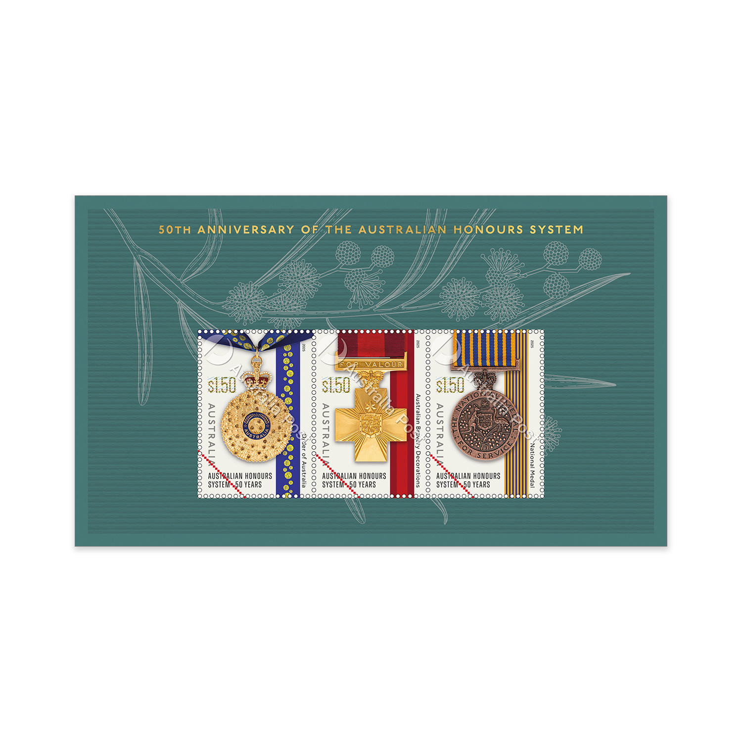 50th Anniversary of Australian Honours System Minisheet - 50th ...