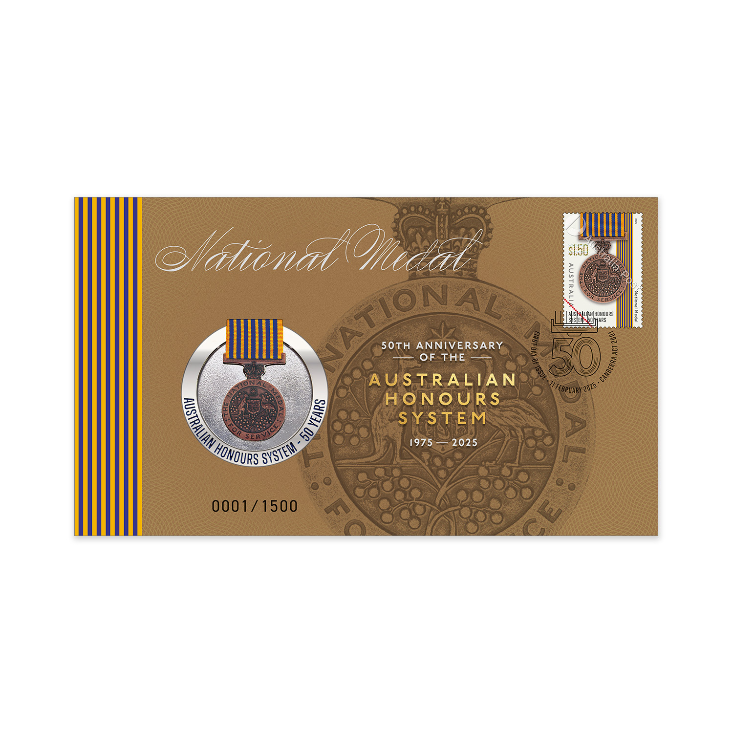 50th Anniversary of Australian Honours System Medallion Cover ...