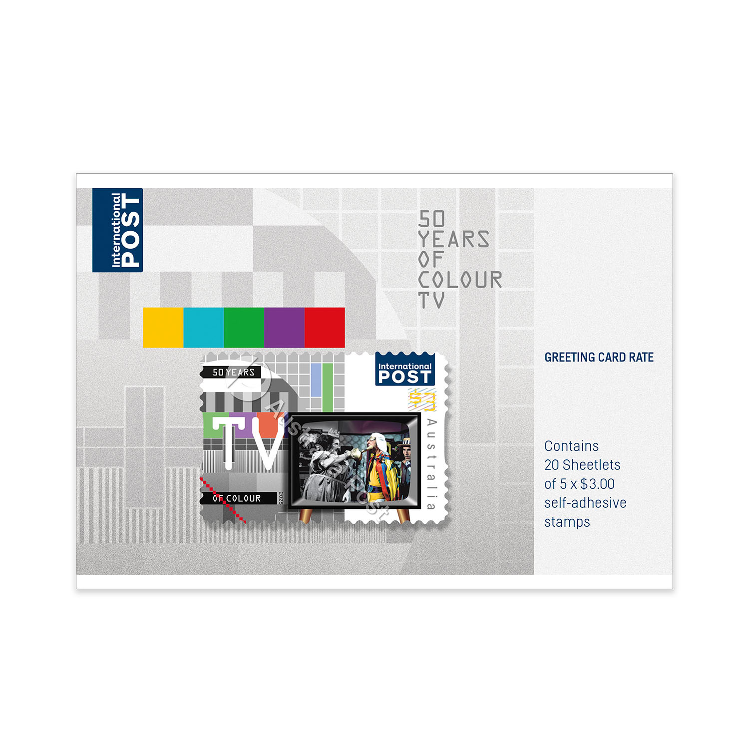 50 YEARS OF COLOUR TV SH5 CHQ