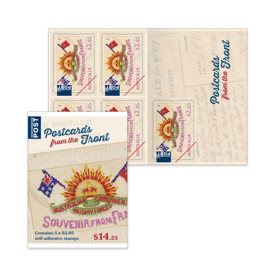 Postcards from the Front Self-Adhesive Sheetlet of 5 x $2.85 Stamps ...