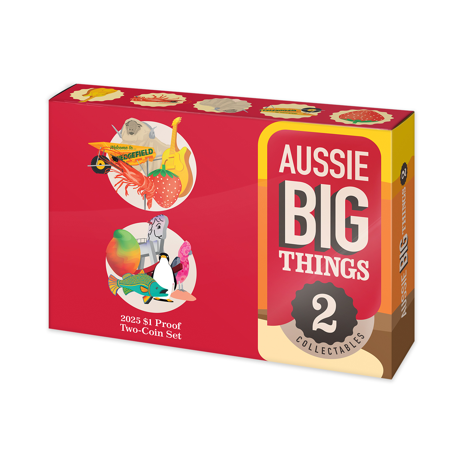 2025 Aussie Big Things 2 Two-Coin AlBr Proof Set - Aussie Big Things 2