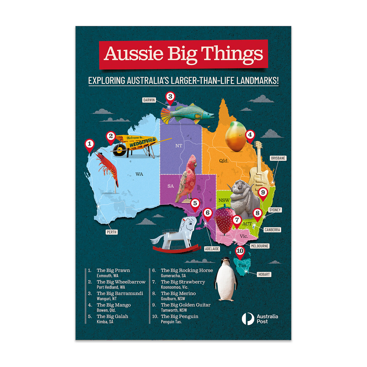 2025 Aussie Big Things 2 MyStamp Pack - Aussie Big Things 2