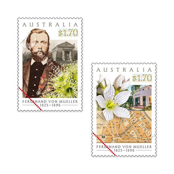 Ferdinand Von Mueller 1825-1896 Set of Stamps (2 x $1.70) - Collectables