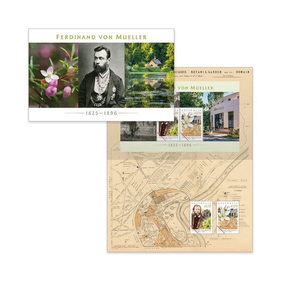 Ferdinand Von Mueller 1825-1896 Stamp Pack - Collectables