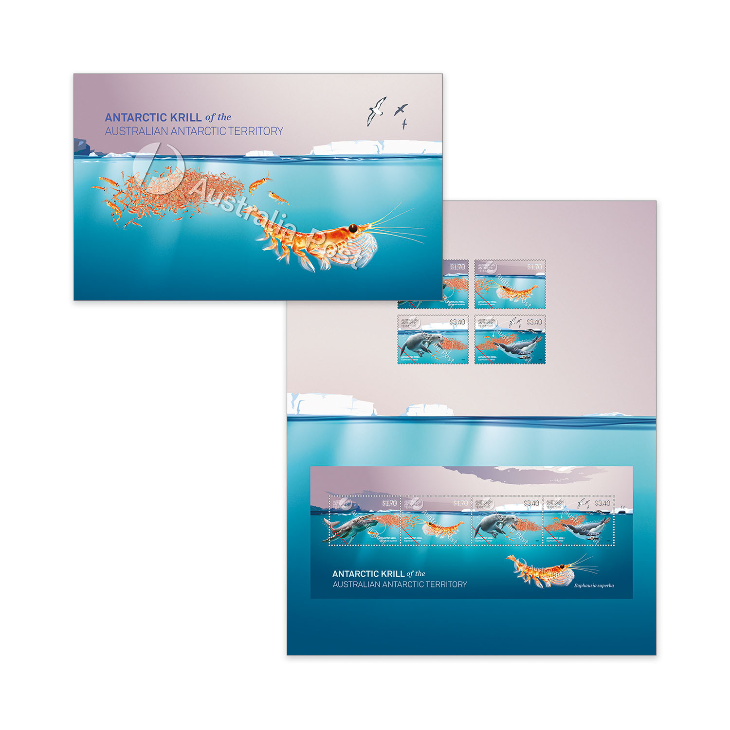 Australian Antarctic Territory – Antarctic Krill Stamp Pack - Antartic ...