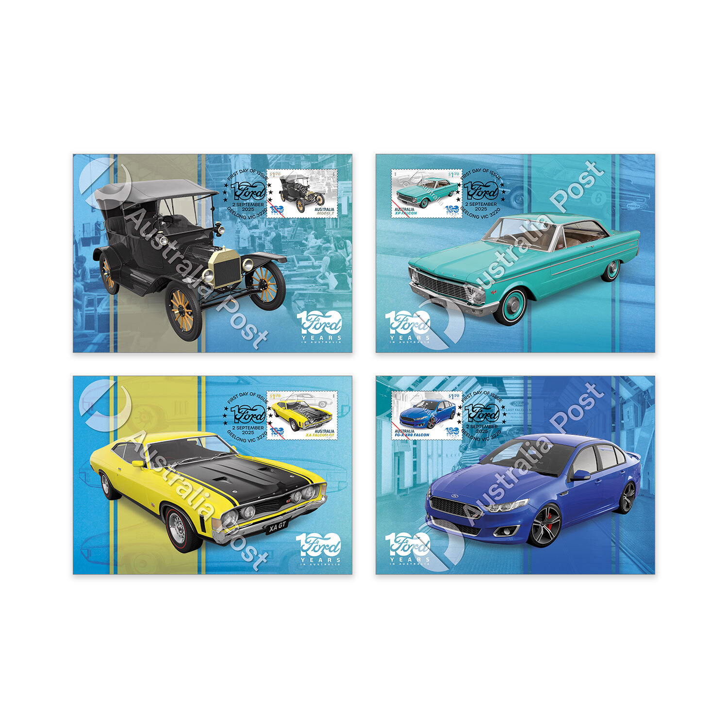 Ford: 100 Years in Australia Maxicard (Set of 4) - Ford: 100 Years in ...