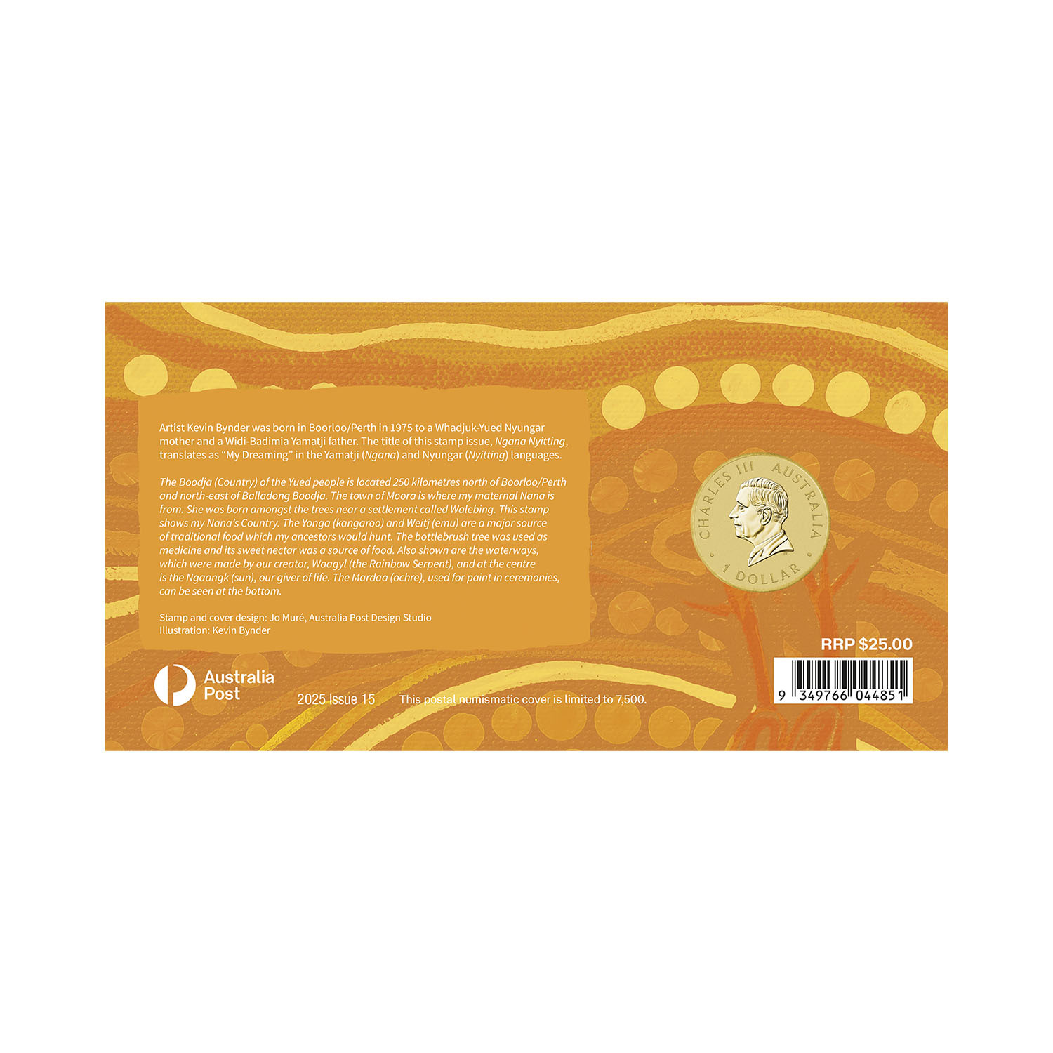 Ngana Nyitting – The Art of Kevin Bynder Green Emu Postal Numismatic ...