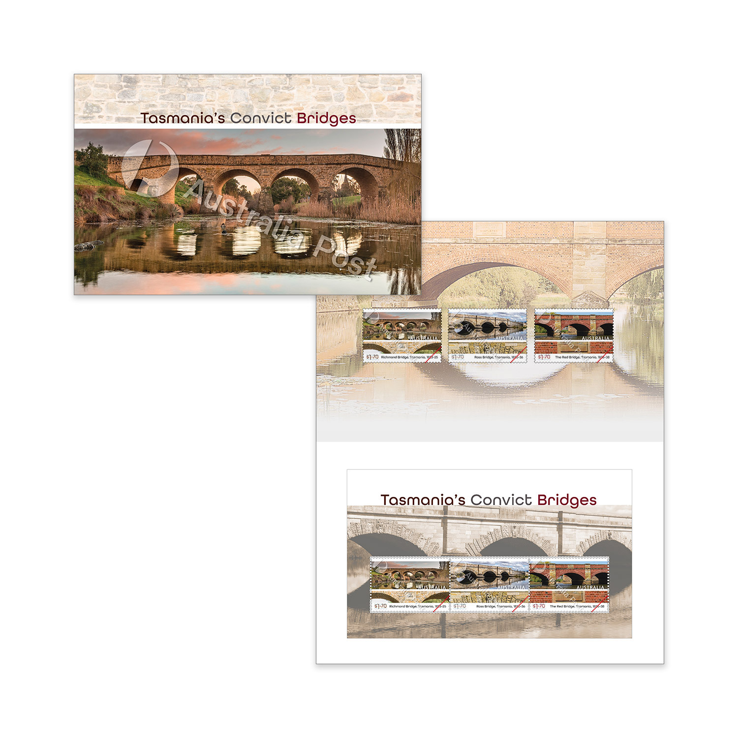 Tasmania's Convict Bridges Stamp Pack - Tasmania's Convict Bridges