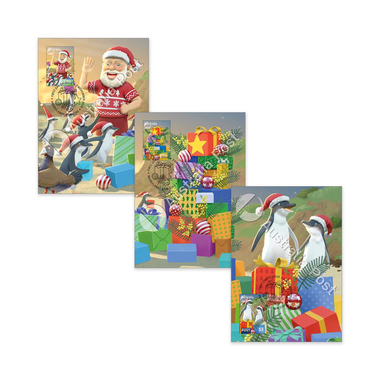 2025 Christmas-Secular Maxicard (Set of 3) - Christmas 2025