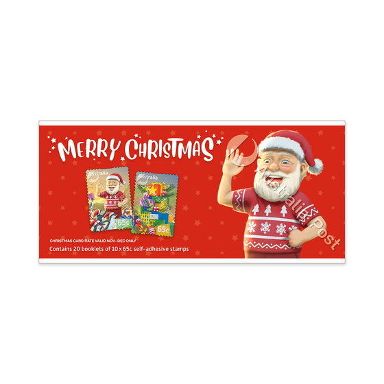 2025 Christmas-Secular Chequebook of 20 x 10 x 65c Stamps - Christmas 2025