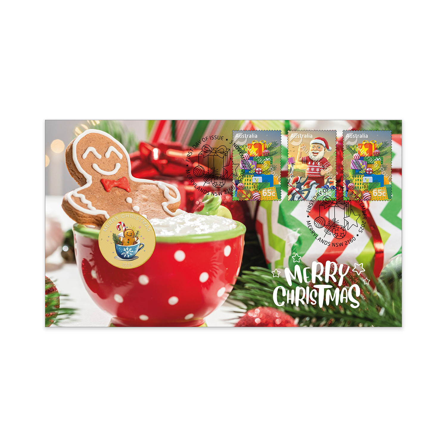 2025 Christmas-Secular Postal Numismatic Cover (Perth Mint) - Christmas ...